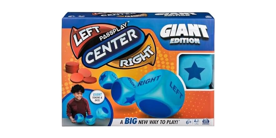 Giant Left Center Right Board Game 