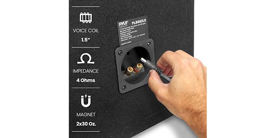 Pyle Dual 8'' 400-Watt Subwoofer Box System