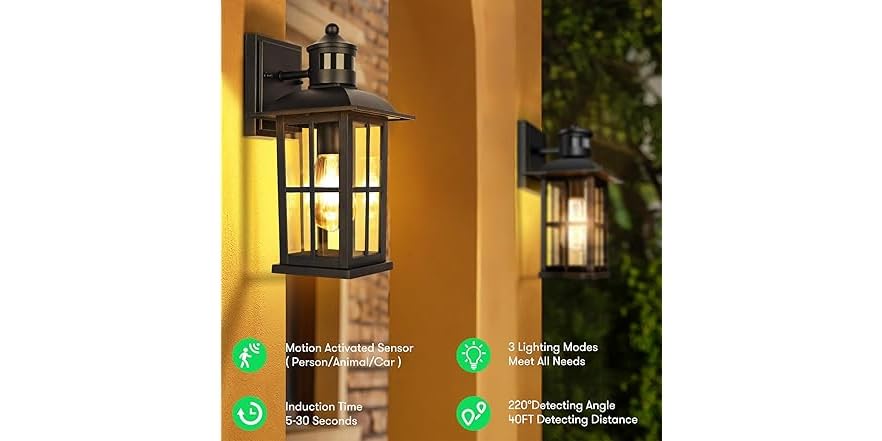 VerRon Motion Sensor Outdoor Light