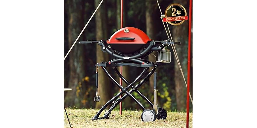 WEBER Q PORTABLE BLACK Weber Q Portable Cart, Black, for Q (Open Box)