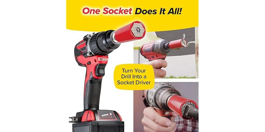 Red Dog Socket w/ Drill Adapter