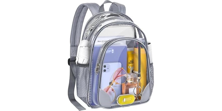 2 Pack Clear Stadium Approved Backpack