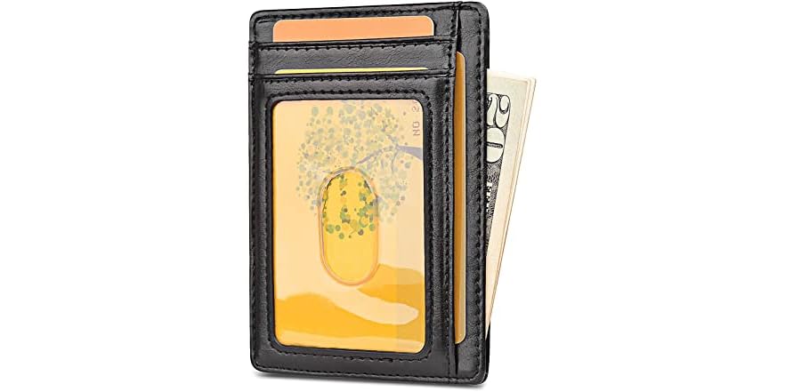 Buffway Slim Minimalist Leather Wallets