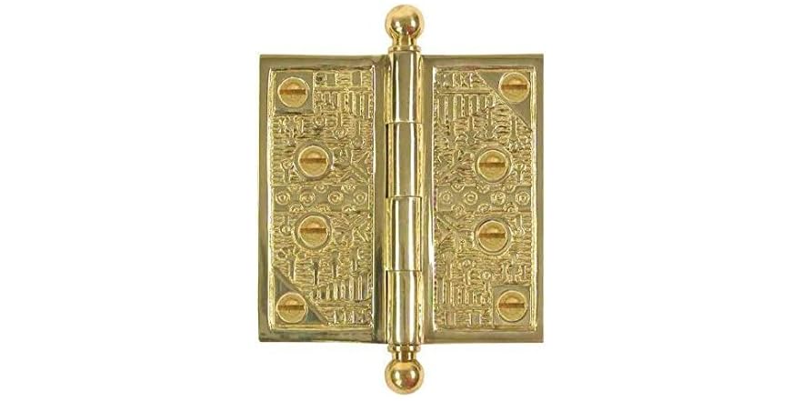 Brass Elegans WC007PLB Solid Brass Windsor Design Decorative Door Hinge ...