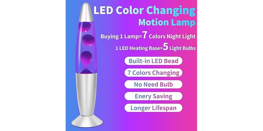 LED Color Changing Liquid Motion Lamp