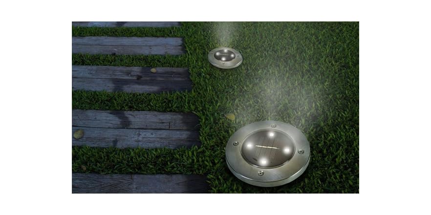 Solar SUNSPOTS Outdoor LED Disk Lights, Your Choice