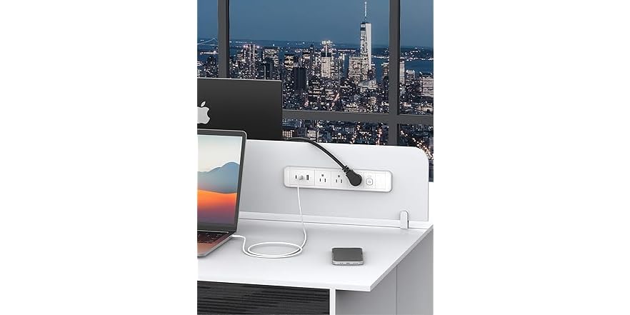 Recessed Power Strip USB C 65W Fast Charging Station