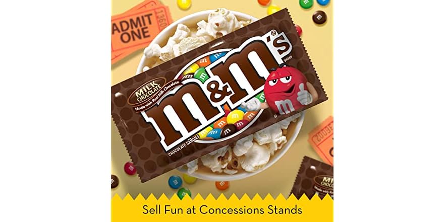M&M'S Milk Chocolate Candy Singles, 36ct