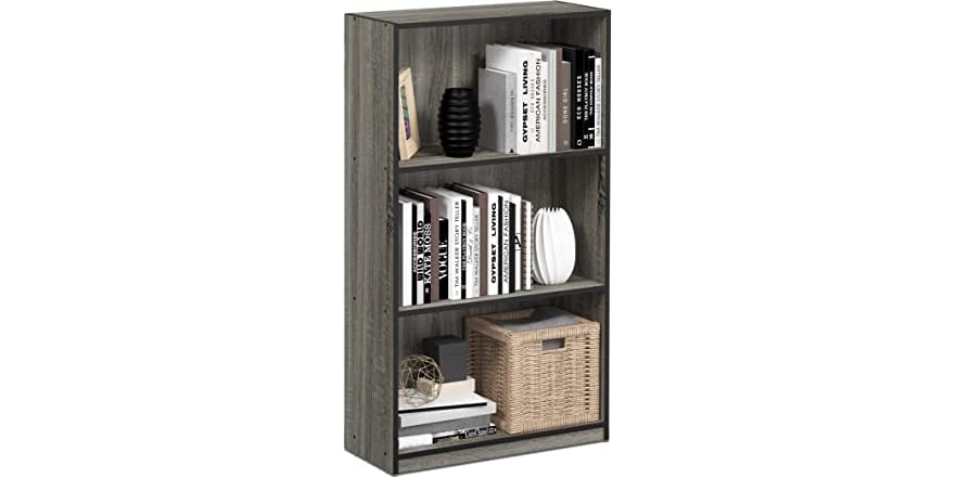 FURINNO Basic 3-Tier Bookcase Storage