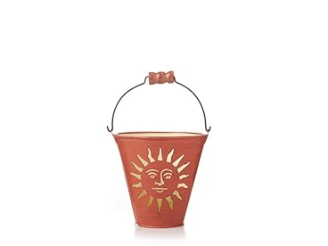 Mini Mexican Sun Garden Bucket Candle