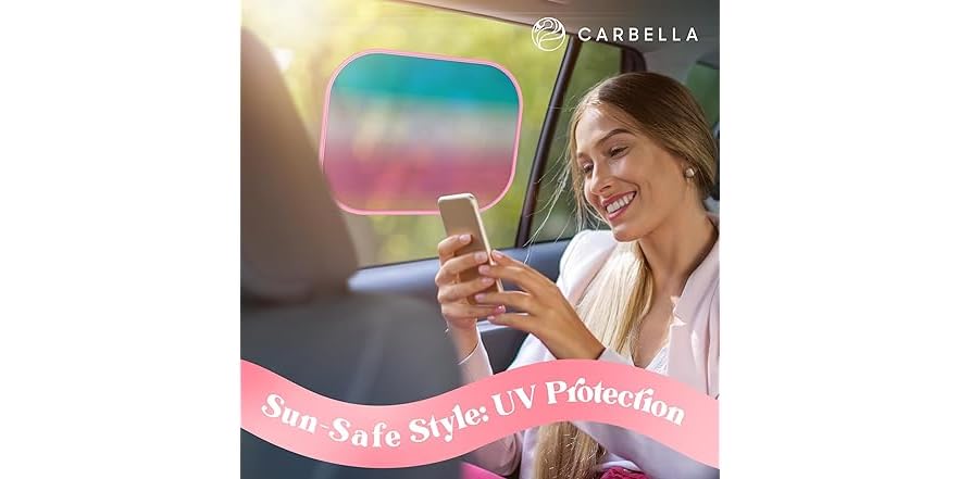 Carbella Rainbow Sunset Car Window Shades