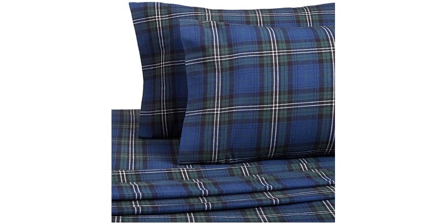 160 Gram Plaid Flannel Sheet Set