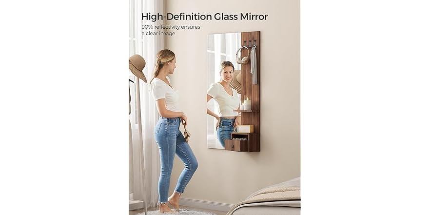 SONGMICS Wall-Mounted Mirror
