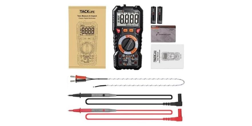 Digital Multimeter, LED Intelligent Indicator Jack