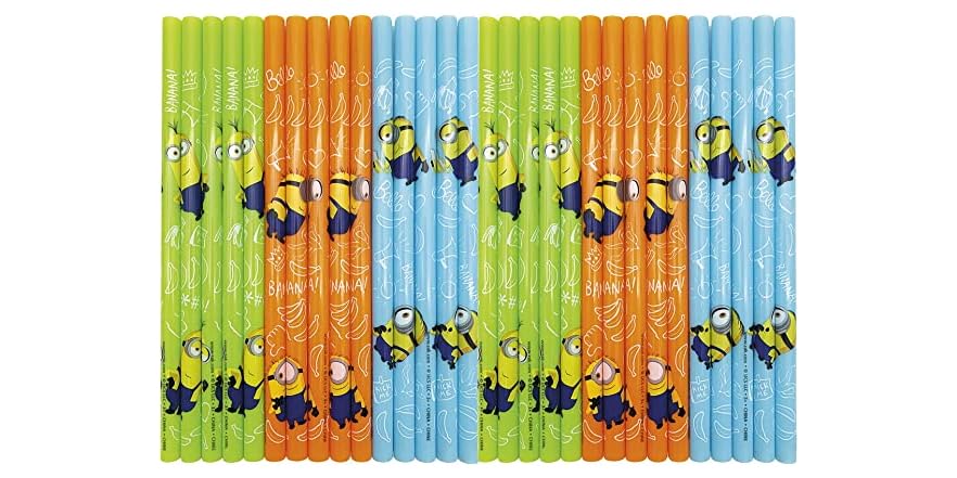Minions Reusable Plastic Straw