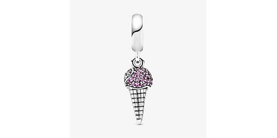 Pandora 798801C01 Pandora Pave Ice Cream Cone, Pink Sapp (Open Box)