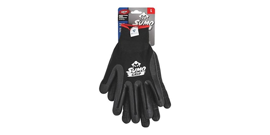 Sumo Grip Thermoplastic Rubber Coated Gloves -12pr