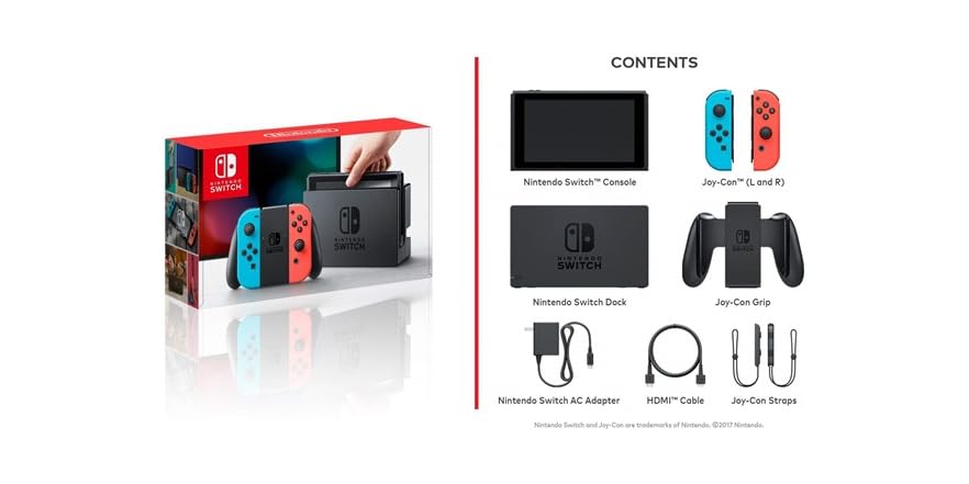 Nintendo Switch – Neon Red and Neon Blue Joy-Con