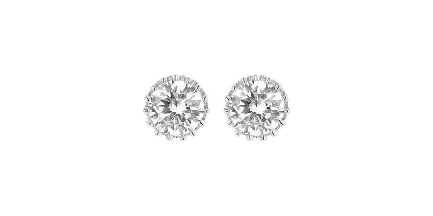 925 Sterling Silver Crown Studs