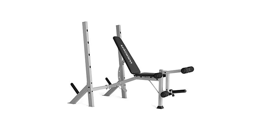 Weider Platinum Olympic Weight Bench, Rack