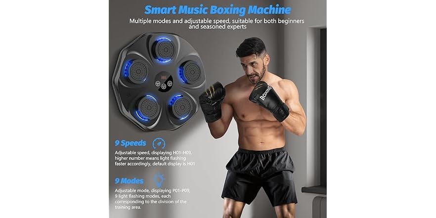 Interactive Punching Trainer with Boxing Gloves