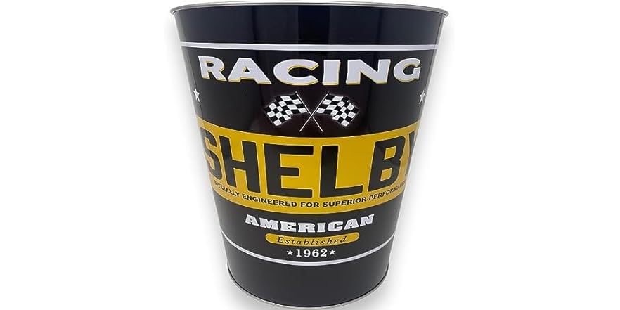 Shelby Racing Tapered Metal Trash Bin
