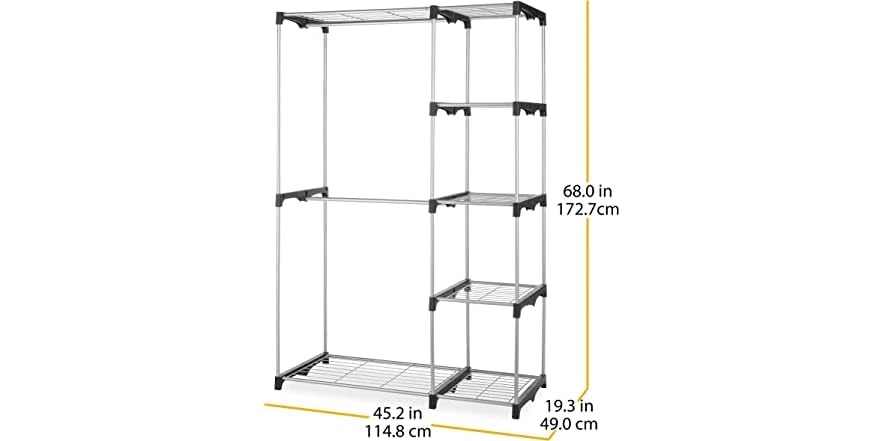Whitmor Double Rod Closet Orginizer
