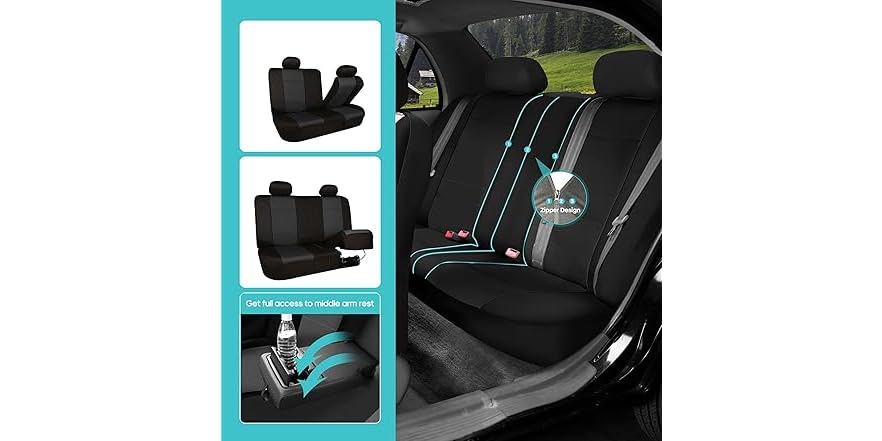 FH Group Neoprene Car Seat Covers