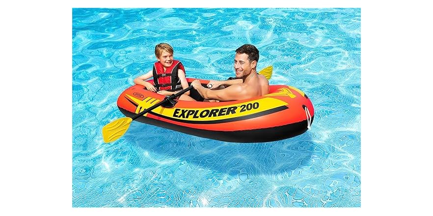 INTEX Explorer 200 Inflatable Boat Set