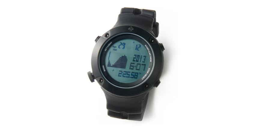 Tidewater Black Digital Tide Watch