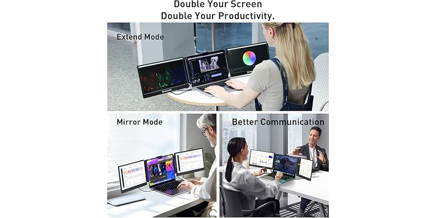 Laptop Screen Extender – 14" Portable Monitor for Laptop