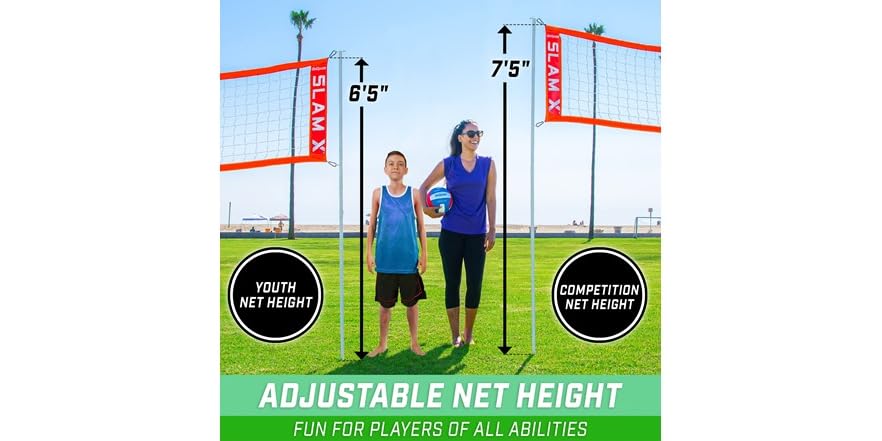 GoSports Slam X 4 Way Volleyball Game Set