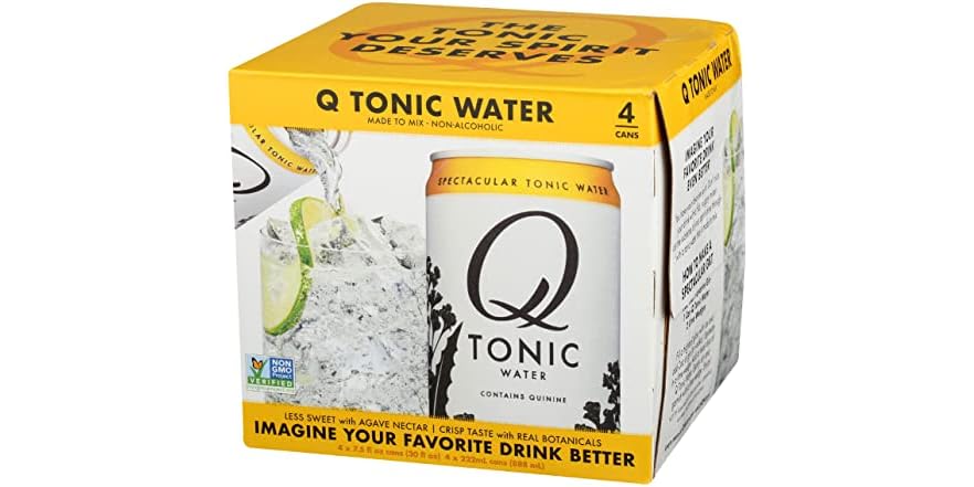 Q Drinks Tonic Water, 7.5 Fl Oz (pack of 4)