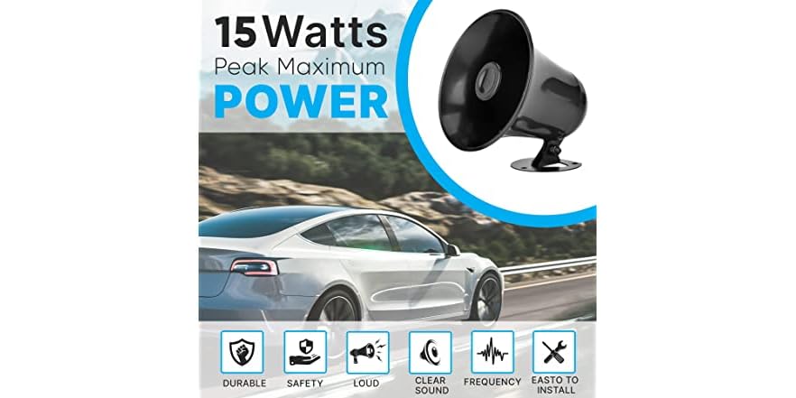 Pyramid 5” Outdoor Trumpet Car Horn Speaker