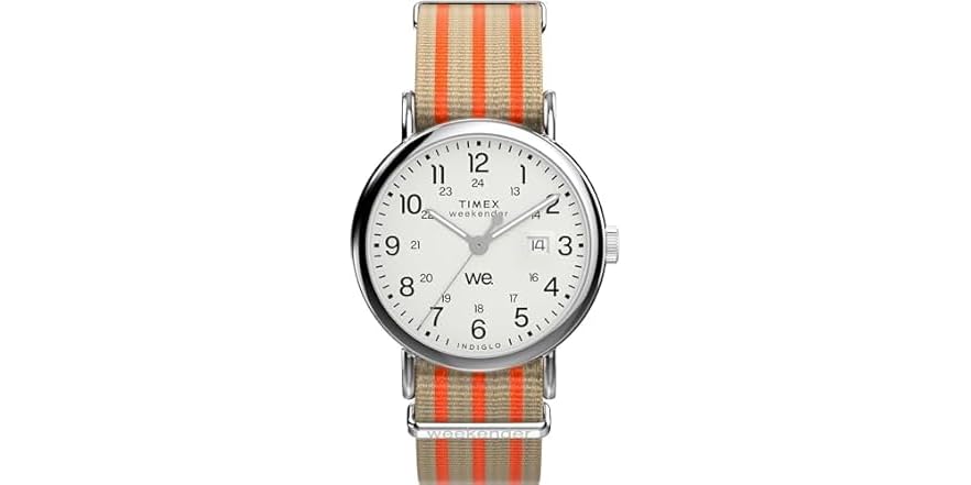 Timex Mens Weekender 40mm Tan White