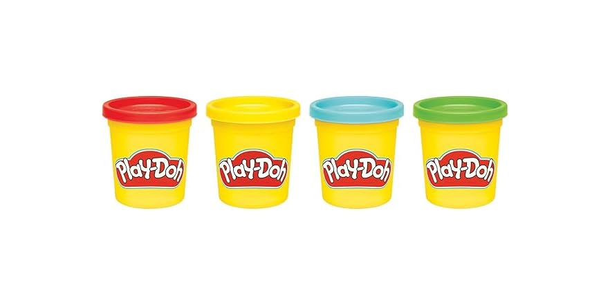 Play-Doh 4 Classic Colours, Modelling Dough Set