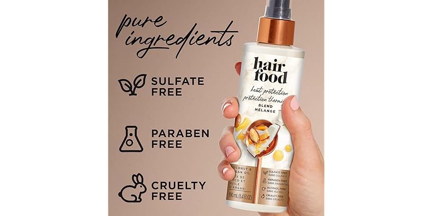Hair Food Coconut & Argan Oil Heat Protectant