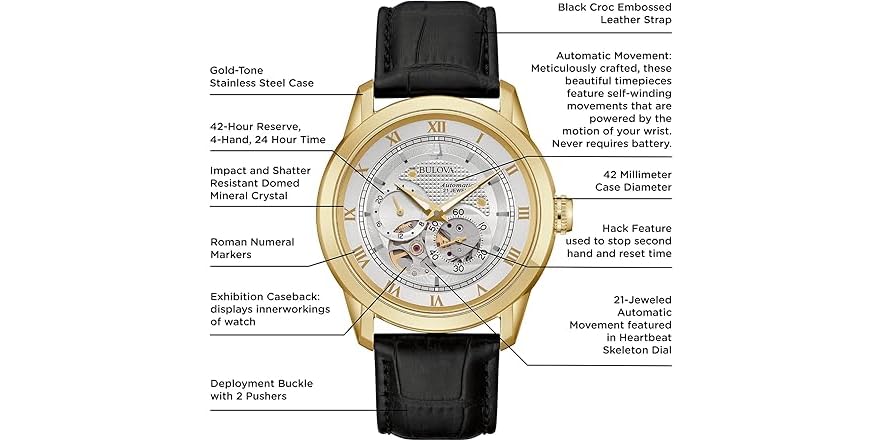 Bulova Men's Classic Sutton 4-Hand Automatic Watch
