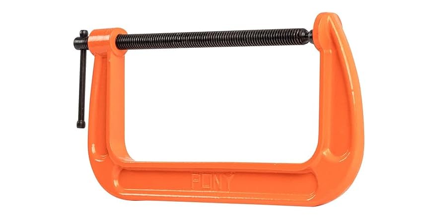 PONY Pony Jorgensen 2680 8-Inch C-Clamp, Orange