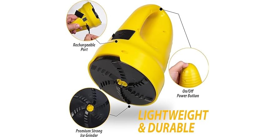 Zone Tech Electric Ice Scraper USB Rechargeable