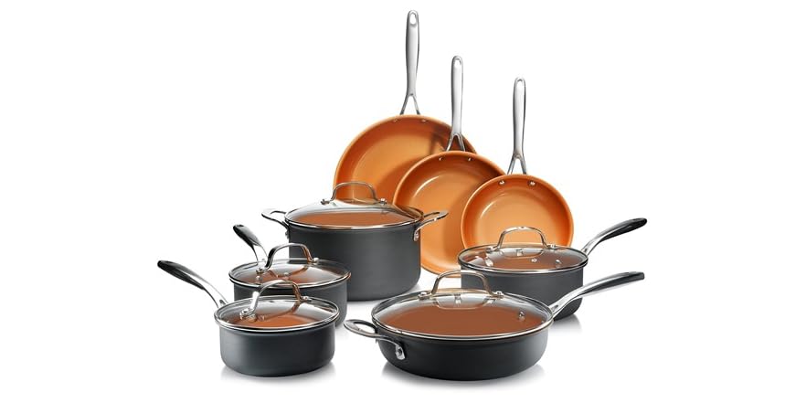 Gotham Steel Pro Pots & Pans 13-PC Set (Open Box)