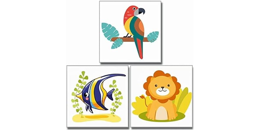 3 Pack Paint by Number Kits for Kids