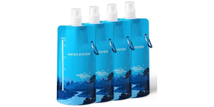 Membrane Collapsible Water Bottle Packs