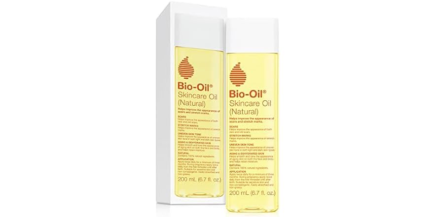 (2 Pack) Bio-Oil Skincare Body Oil (Natural) 6.7 oz