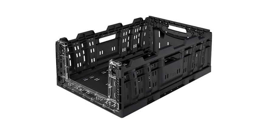 Collapsible XL Crate with Cutout Panel