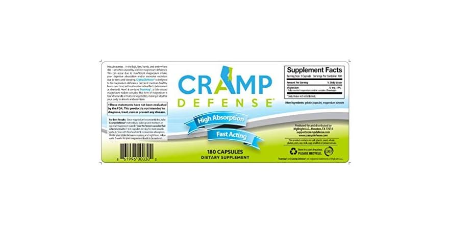 Cramp Defense Magnesium Supplements