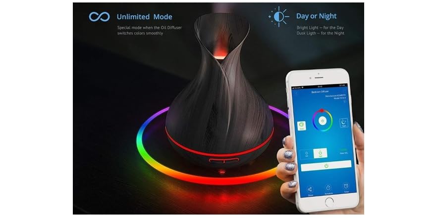 Sierra Modern Home Smart Wi-Fi Oil Diffuser