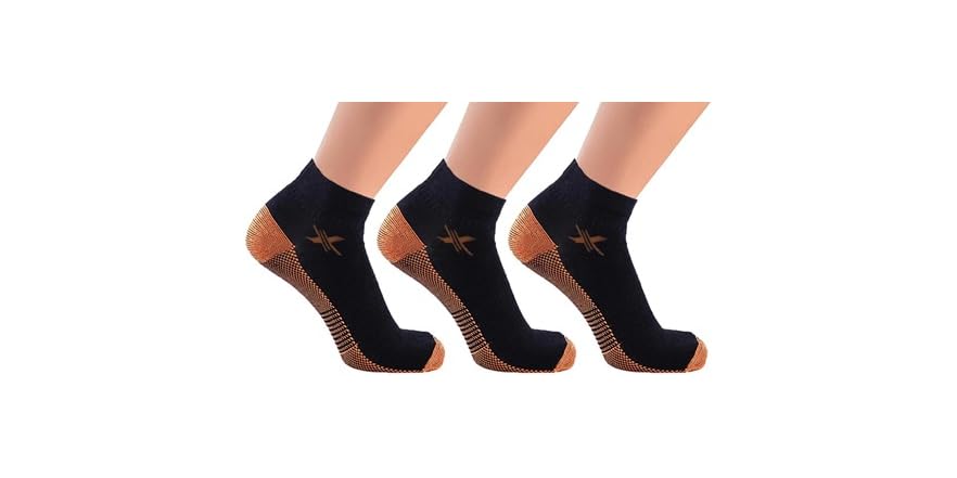 Extreme Fit Copper-Infused Socks 3-Pairs