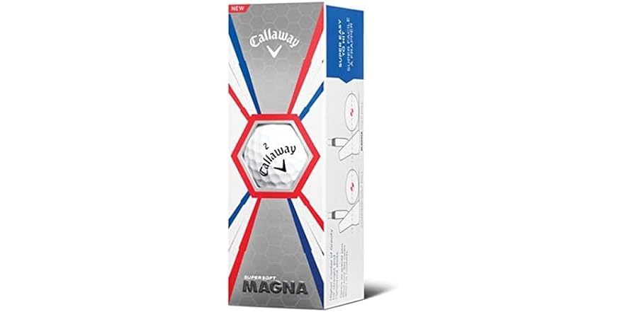 Callaway Supersoft Magna Sleeve - White 3 Ball Pack