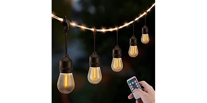 Brightown 48ft Outdoor String Lights